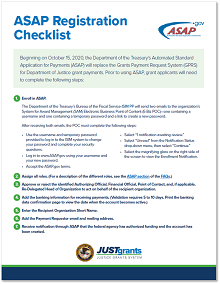 ASAP | JustGrants Resources| U.S. Department of Justice